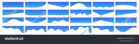 Set Top Header Border Separator Divider Stock Vector Royalty Free 2443420823 Shutterstock