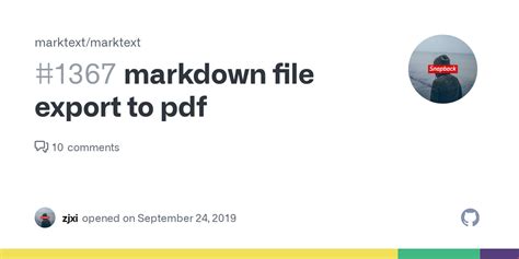 Markdown File Export To Pdf · Issue 1367 · Marktextmarktext · Github