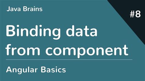 Angular Basics Binding Data From Component Class YouTube