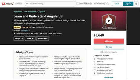 11 Best Angular Courses Tutorials And Training Programs Online
