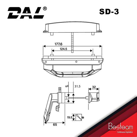 Dal Sd 3 Single Sliding Door Lock Built In Hook Lock Unitop