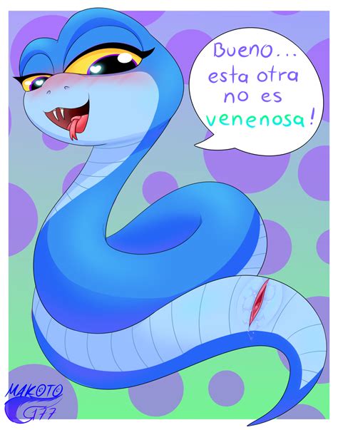 Rule 34 Back To The Outback Blue Body Blue Scales Blush Bodily Fluids Dialogue Fangs Female