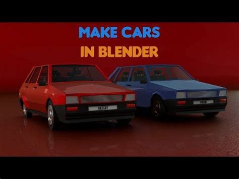 How to Make Cars in Blender || Make Easy Cars || Blender Beginners ...