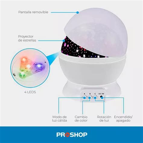 Velador Estrellas Rosado Smart Tech Smart Tek Lamparas De Mesa Y