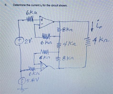 Solved II Determine The Current Io For The Circuit Shown Chegg Com