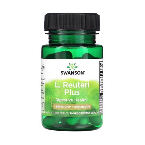 Lactobacillus Reuteri Plus Swanson 30 Capsules Swa025
