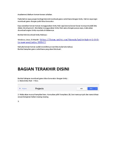 Tutorial Membuat Game 2d Sederhana Dengan Unity Pdf Game