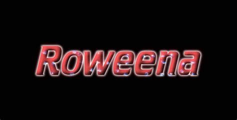 Roweena Лого Бесплатный инструмент для дизайна имени от Flaming Text
