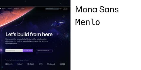 Github Homepage 2022 Fonts In Use