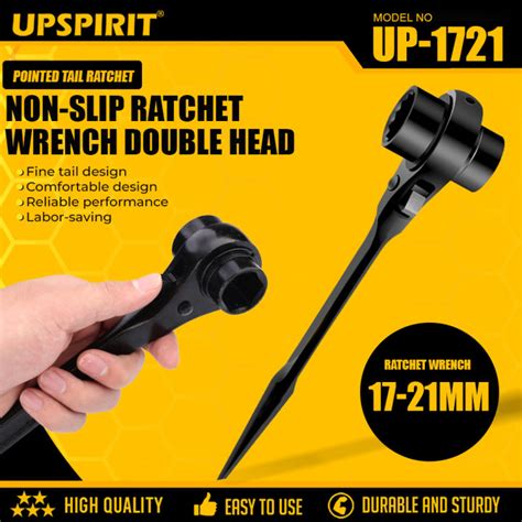 Upspirit Scaffolding Podger Ratchet Wrench Site Ratchet Socket Wrench