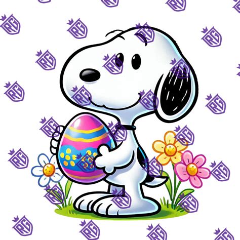 Snoopy Easter Acrylic Blank With Decals Royalty Glitter Co