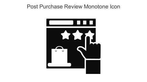 Post Purchase Review Monotone Icon In Powerpoint Pptx Png And Editable Eps Format PPT Slide