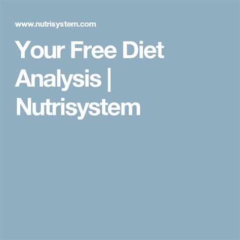 Print Out Printable Nutrisystem Meal Plan