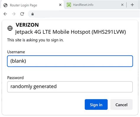 VERIZON Jetpack 4G LTE Mobile Hotspot MHS291LVW Factory Password How To HardReset Info