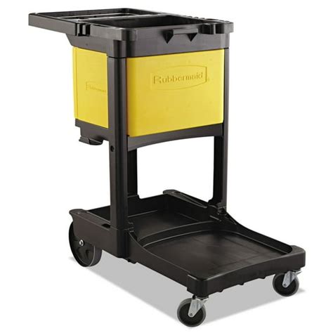 Rubbermaid Commercial Locking Cabinet Yellow Hdpe Fits Cleaning Cart