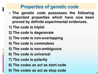 Genetic code | PPT