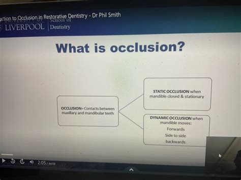 Occlusion Flashcards Quizlet