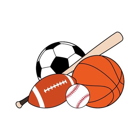 Sports Equipment Vector Fitness And Sport Equipment In Black And White
