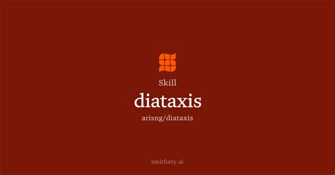 Diataxis Skill Smithery