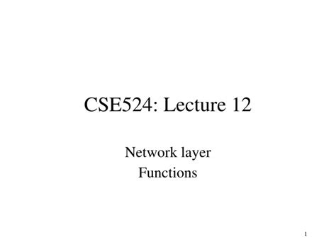 Ppt Network Layer Functions And Routing Algorithms Powerpoint