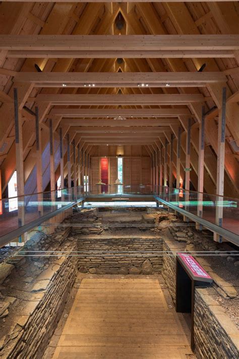 Triangular Timber Roof Shelters The Ruins Of Swedens Oldest Church