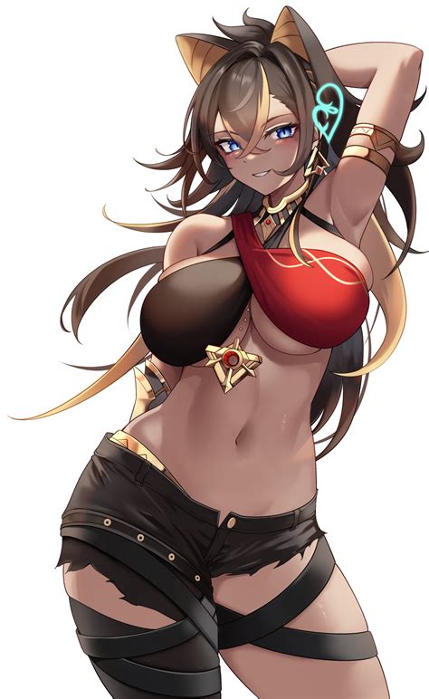 Masaki Nanaya Dehya Genshin Impact Genshin Impact Highres 1girl