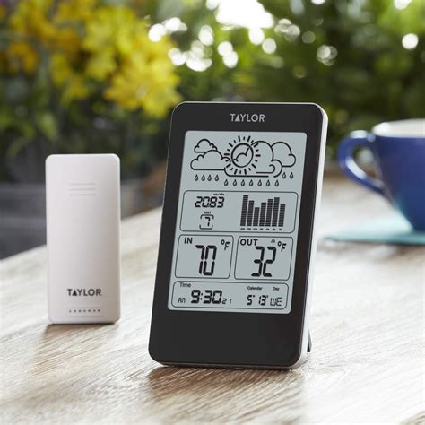 Taylor Wireless Indoor Outdoor Digital Thermometer Barometer At Marsha