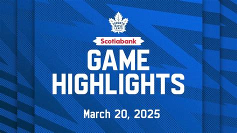 Scotiabank Game Highlights Nyr Toronto Maple Leafs