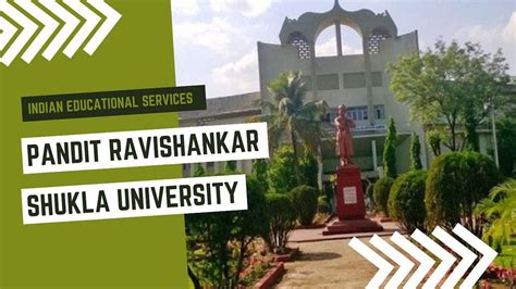 Pandit Ravishankar Shukla University Comprehensive Guide By Vigneshkumar Oct 2024 Medium