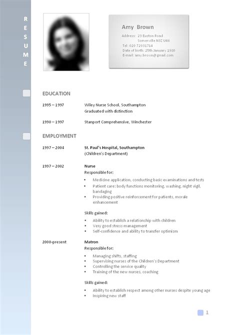 Best CV Format For Jobs Seekers