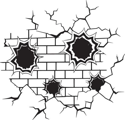 Break Through Wall Vector Art Icons And Graphics For Free Download