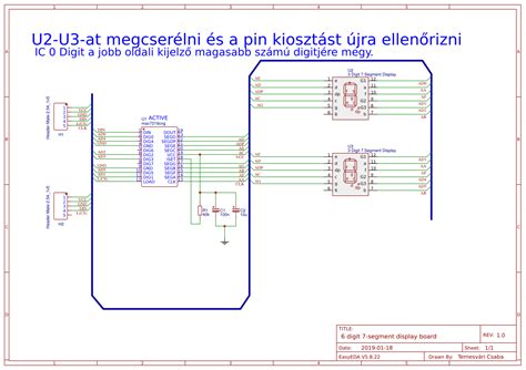6 Digit 7 Segment Display Board Oshwlab