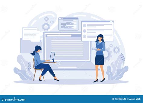 Website Development Or Web Application Stock Vector Illustration Of Programmer User 277087648