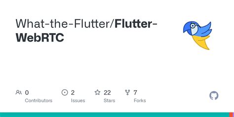 GitHub What The Flutter Flutter WebRTC