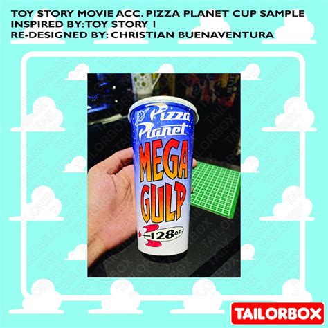 Pizza Planet Set Of Gulp Cup And Burger Box Toy Story 1 Movie Accurate