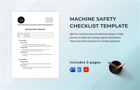 Machine Safety Checklist Template In Word PDF Google Docs Download Template Net