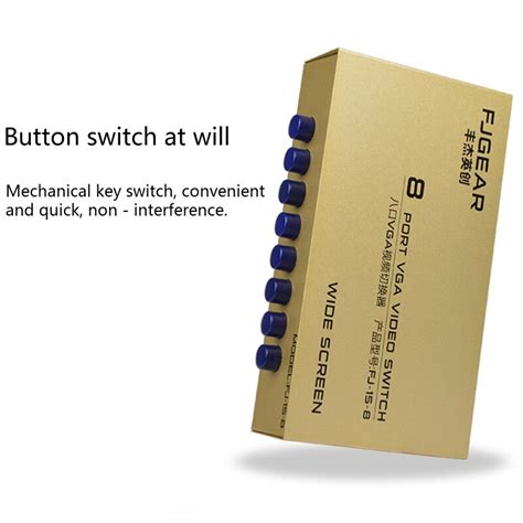 Port VGA Switch Video Switcher Box Grandado