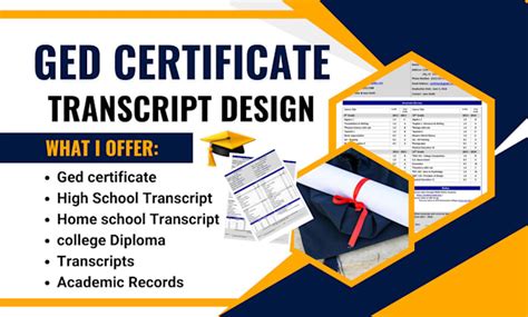 Design Transcripts Ged Certificate Diploma College Homeschool School Transcript By Scarlett