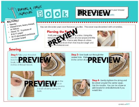 Create Your Own Sketchbook Bookmaking Art Project Middle Or High