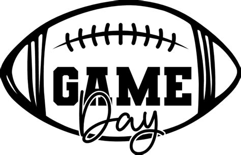 American Football Ball Fan Tshirt Design Game Day Free Svg File For