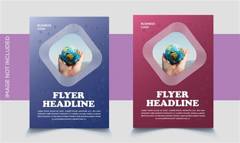 현대 플라이어 디자인 템플릿 프리미엄 벡터