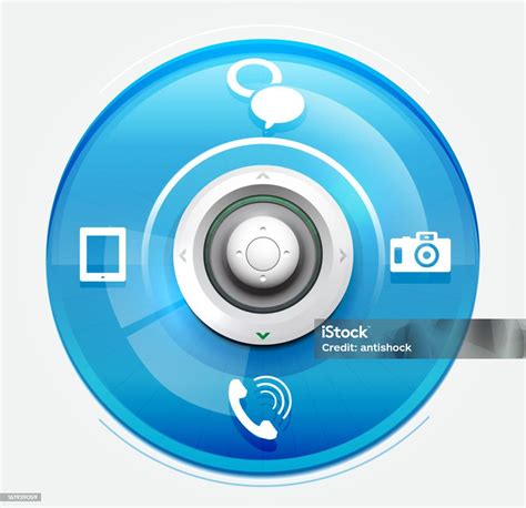 Glossy Vector User Interface Control Panel Stock Illustration Download Image Now Abstract