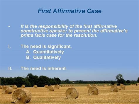 Building Affirmative Case Template First Affirmative Case It