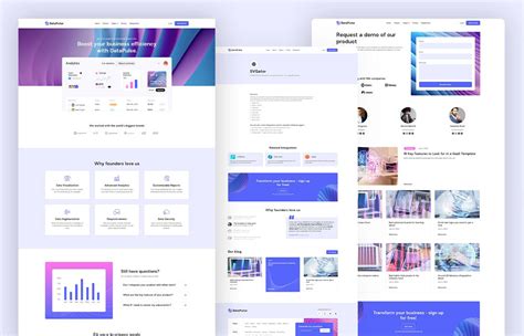 DataPulse SaaS HTML Responsive Website Template