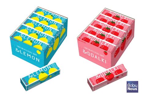 롯데웰푸드 과일맛 껌 2종 ‘andlemon엔레몬 ‘andddalki엔딸기로 Z세대 공략 베이비뉴스