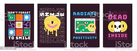 환각 의 웃는 얼굴 그래피티 아트와 티셔츠 디자인 두개골 무지개와 슬로건이모티콘을 녹입니다 멋진 70 년대 그루비 프린트 벡터