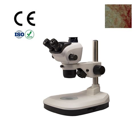 Trinocular Reflect And Transmit 3 W Led Light Zoom Stereo Microscope