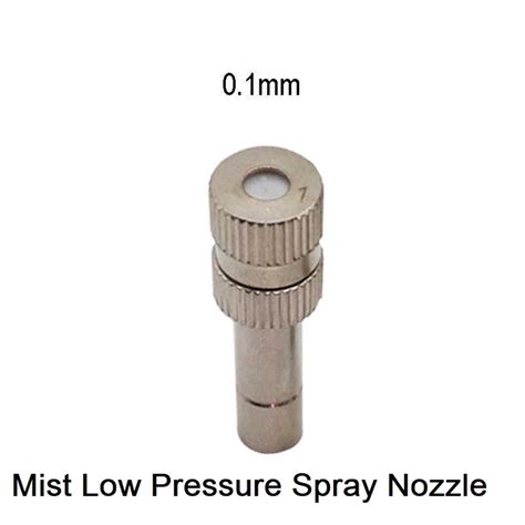 Low Pressure Stainless Steel Micro Fog Mist Nozzle 6mm Interface