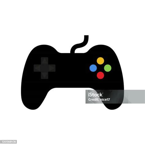 게임 컨트롤러 아이콘 조이스틱 기호 아이콘 벡터입니다 흰색 격리 된 배경에 게임 패드 벡터 그림 게이밍 콘솔 컨트롤러 Brand Name Video Game에 대한 스톡