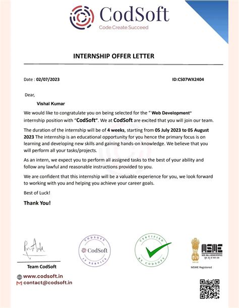 Connections Intern Intern Webdevelopement Internship Intern2023 Vishal Kumar